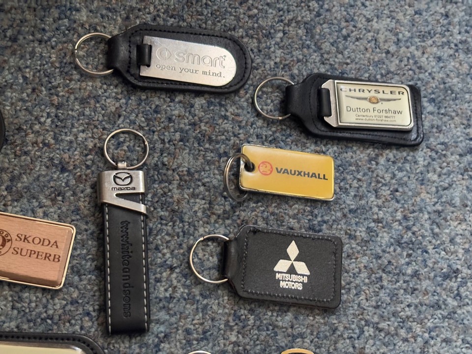 Car Keyrings Job Lot Bundle Auto Vehicle Audi Nissan Honda Keyring ...