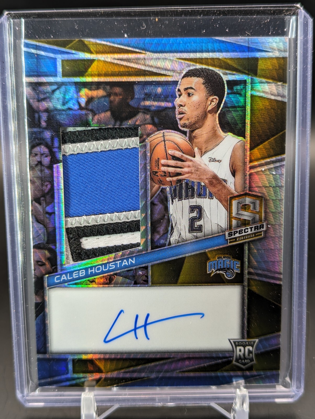 2023 Panini Spectra Caleb Houston RPA Gold 05/10 Sick 4 Color patch! | eBay