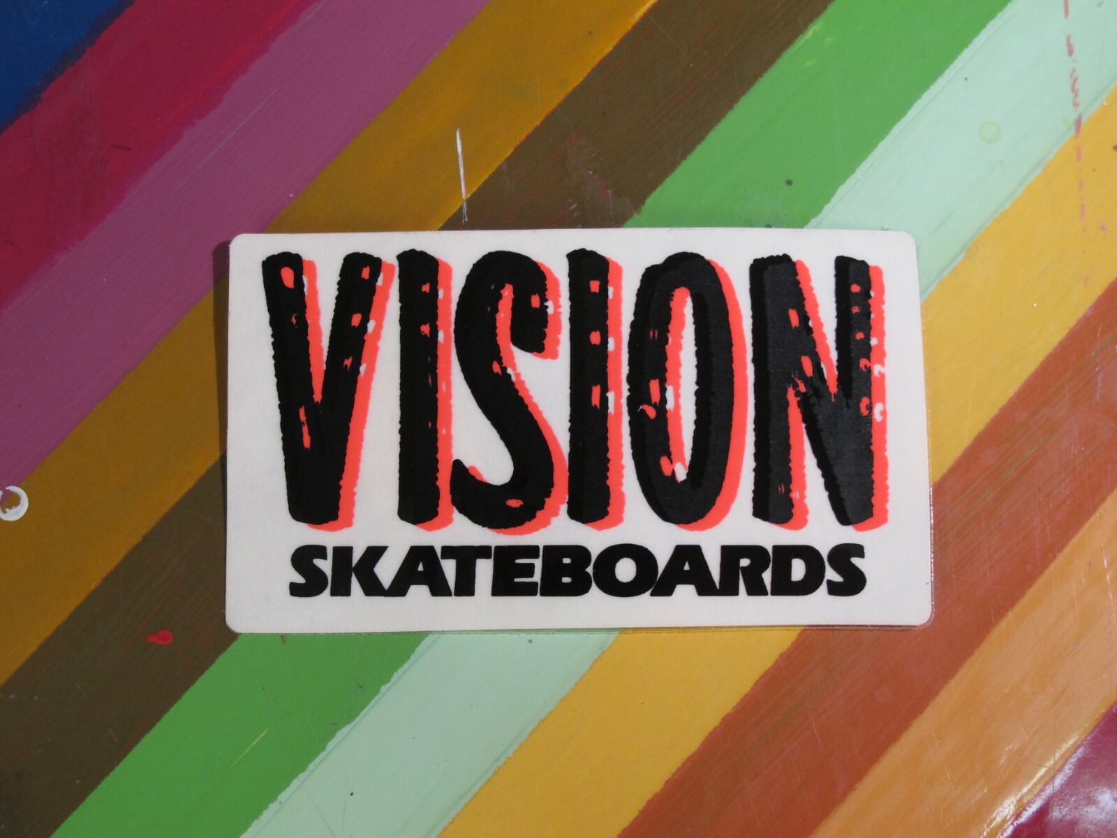 vtg 1980s Vision skateboards sticker - Duane Peters Hunns Punk VSW ...