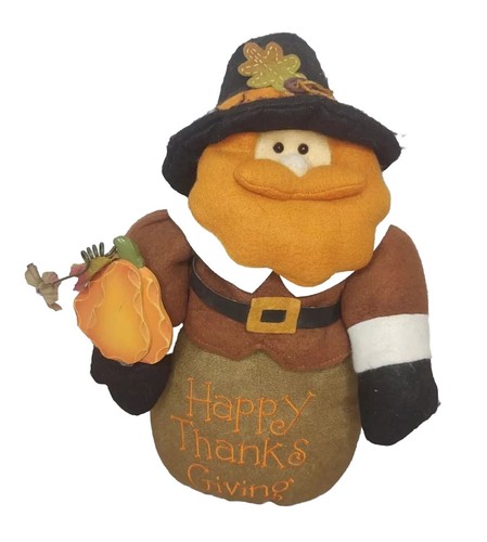 Thanksgiving Decor Pilgrim Plush Toy Doll Figure Country Primitive ...