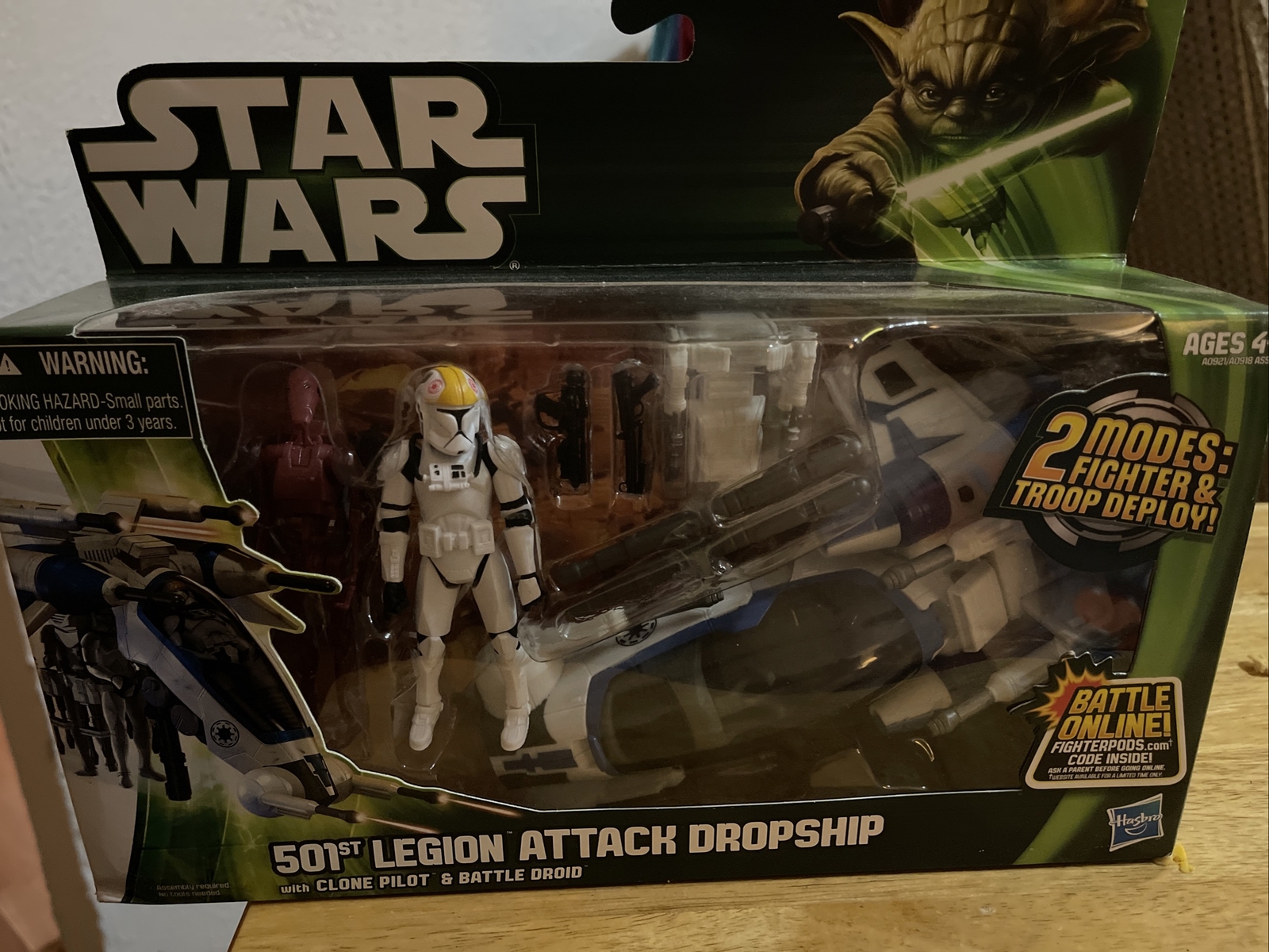 Star Wars 2012 501st Legion Attack Dropship Clone Pilot Battle Droid ...
