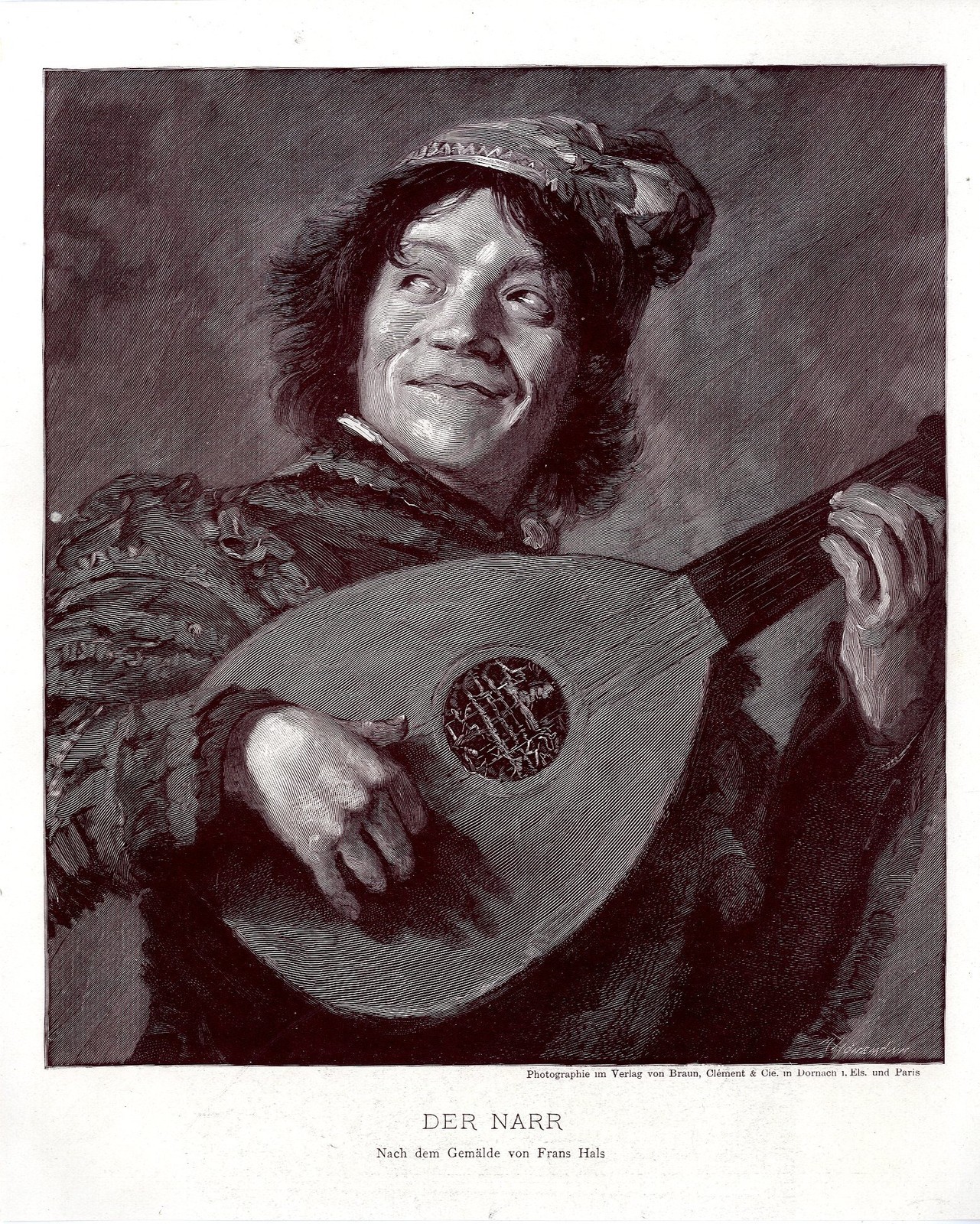 Der Narr mit der Laute von Franz Hals Grafik-Druck von 1904 | eBay.de