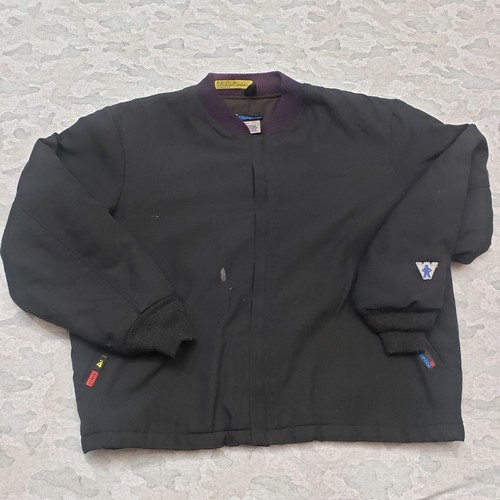 Workrite Jacket Men's XL Black Full Zip Aramid Nomex Blend | eBay