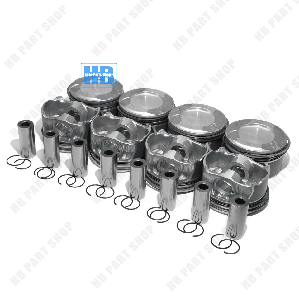 8x Pistons Rings Set For Mercedes-Benz X166 W221 W222 GL500 S500 M278 4 ...