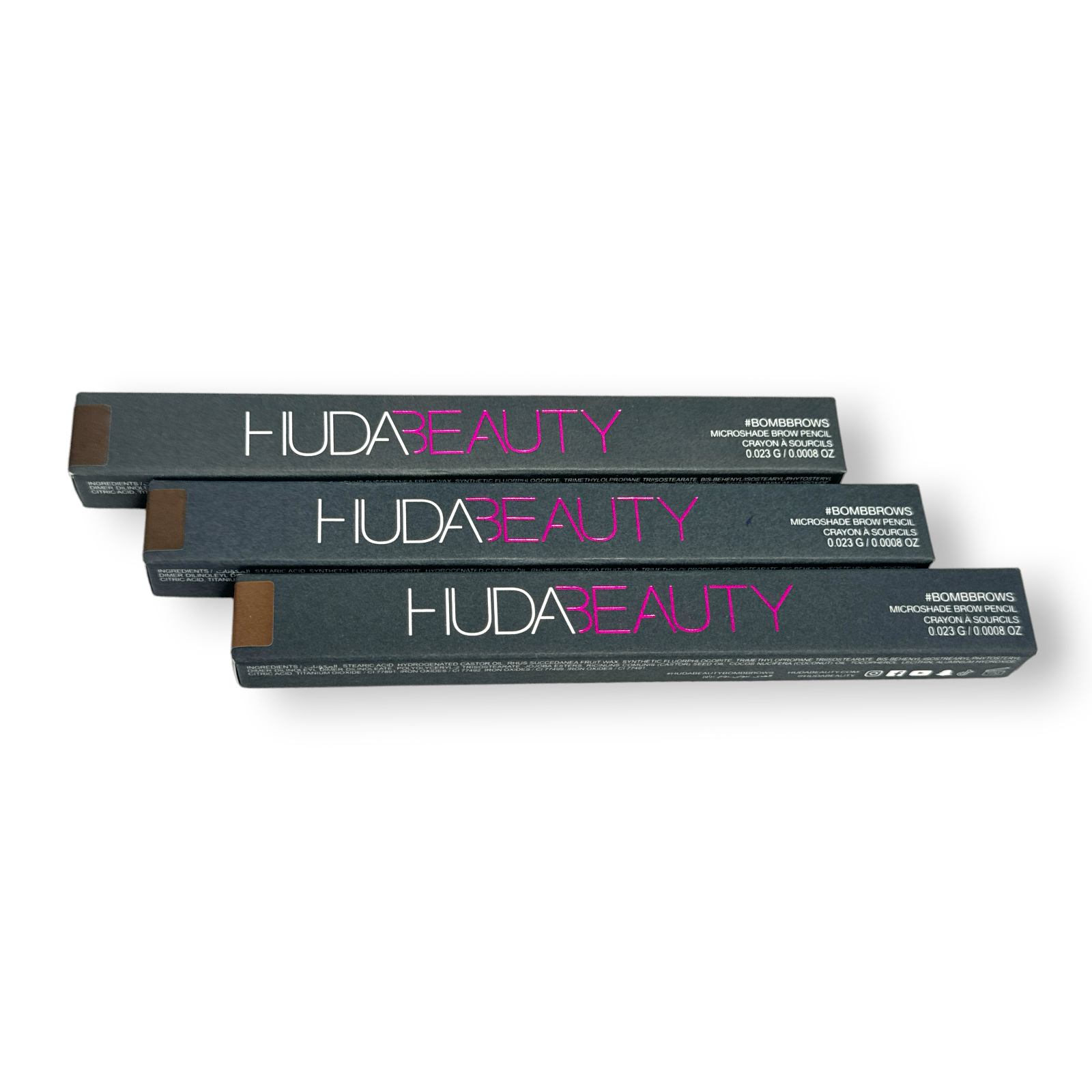 Huda Beauty #Bombbrows Microshade Brow Pencil 0.023g/0.0008oz You Pick ...