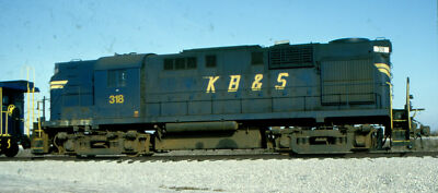 Original Railroad Slide: Kankakee Beaverville & Southern RS11 318 (1992 ...