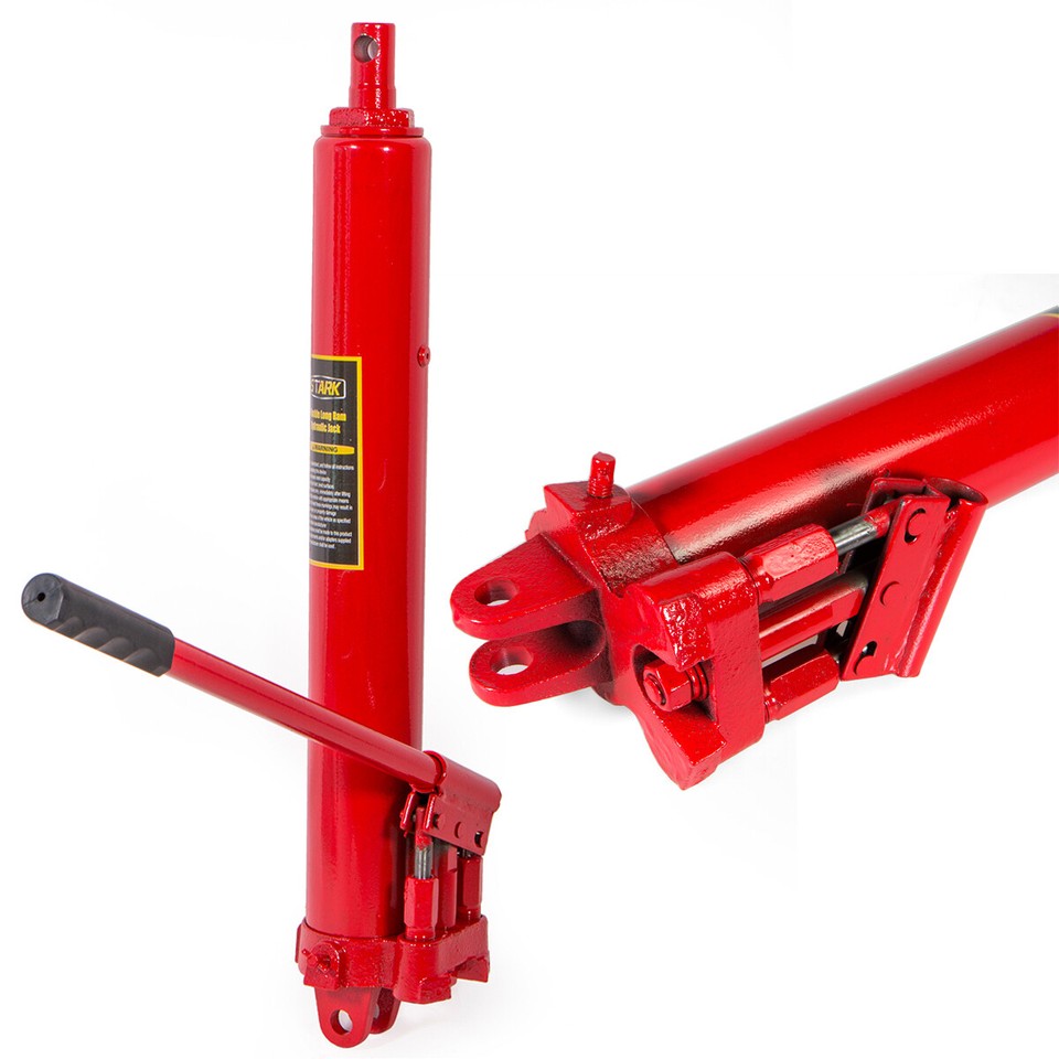 8 Ton Double Pump Long Manual Hydraulic Ram Jack Engine Lift Cherry ...