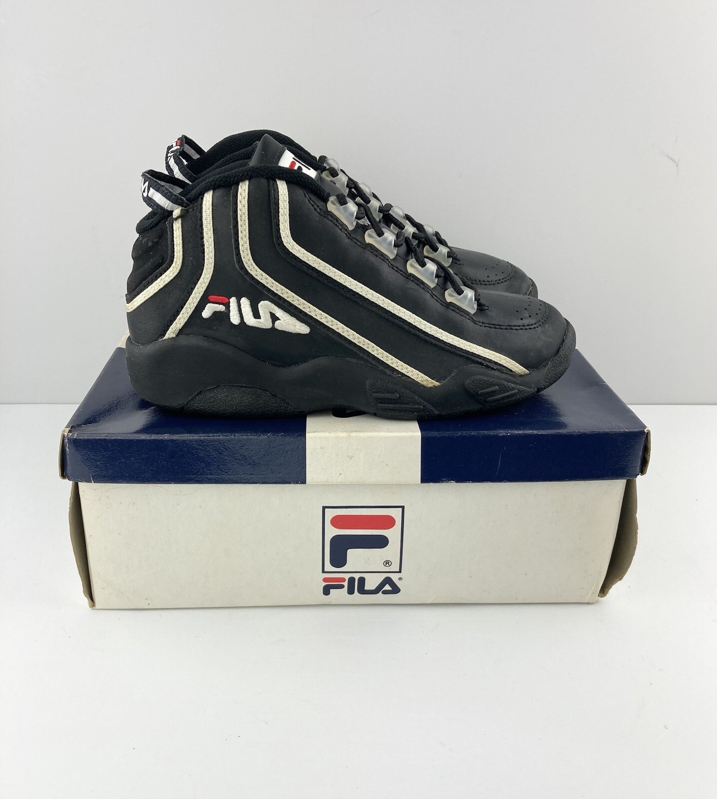 RARE! New/Old Stock 1996 Fila Stack 2 Jerry Stackhouse OG Leather ...