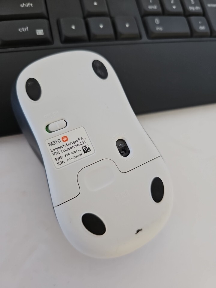 Logitech Logi Wireless Mouse And Full-Size Keyboard Black | eBay