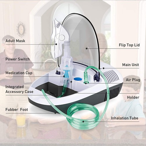 Hangsun Nebuliser Machine for Adults and Kids Compressor Nebulizer Compact | eBay