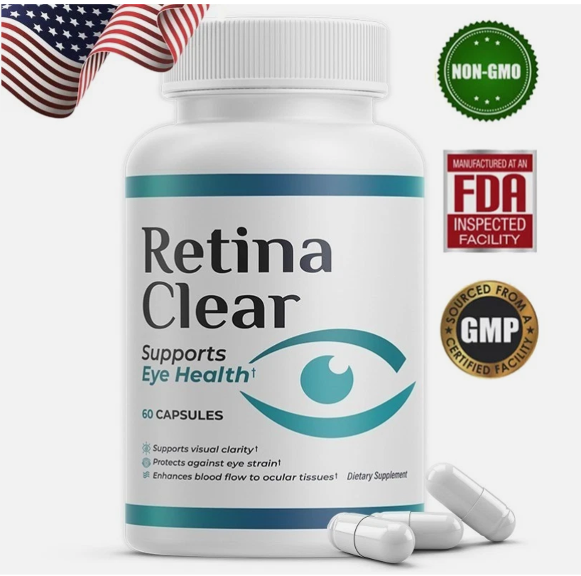 2 Retina Clear Vision Support Supplement Eye Health Formula with Lutein ...