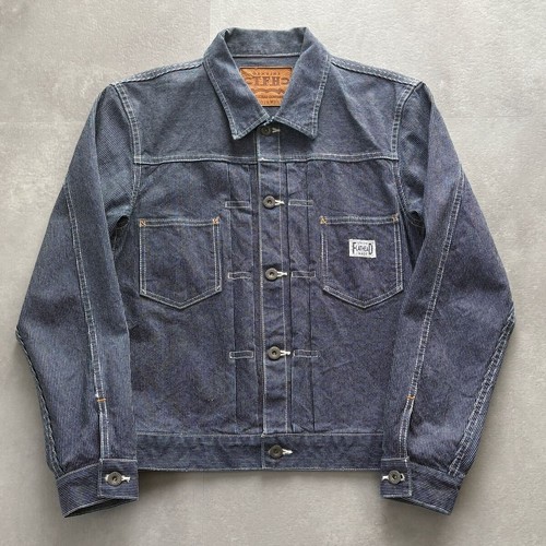 Flat Head Hickory Denim Jacket G-Jean Work G-Jacket Striped M | eBay