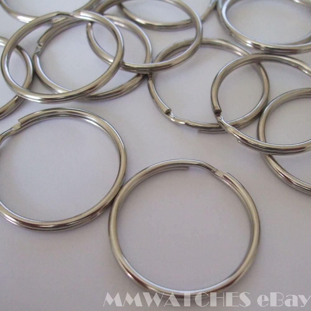 SPLIT RINGS KEY RING - 15mm 20mm 25mm 30mm 35mm - PACK SIZE 10 to 1000 ...