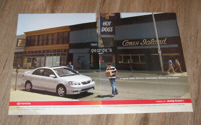 Toyota Car AD 2006 Corolla original TWO magazine pages advertisement | eBay