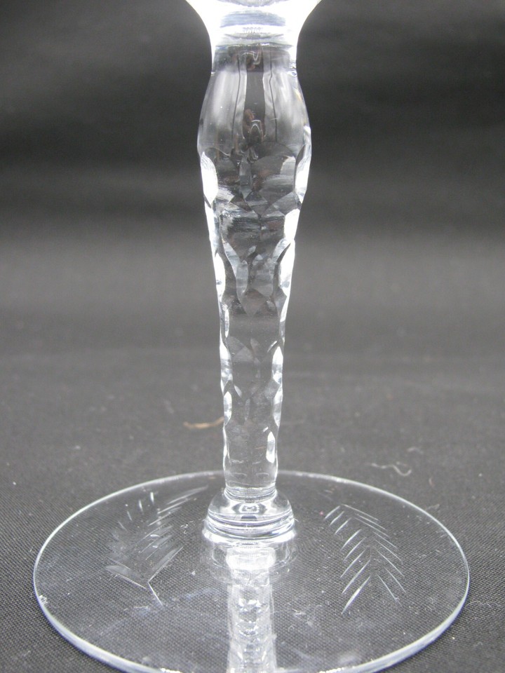 Early Seneca Crystal 190-21 Wheel Cut, Polished & Etched Claret Wine ...