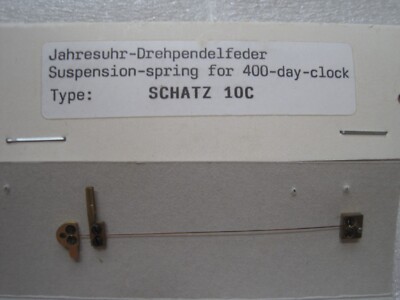 Anniversary 400 Day Clock Suspension Spring 10C Schatz Midget 57 | eBay