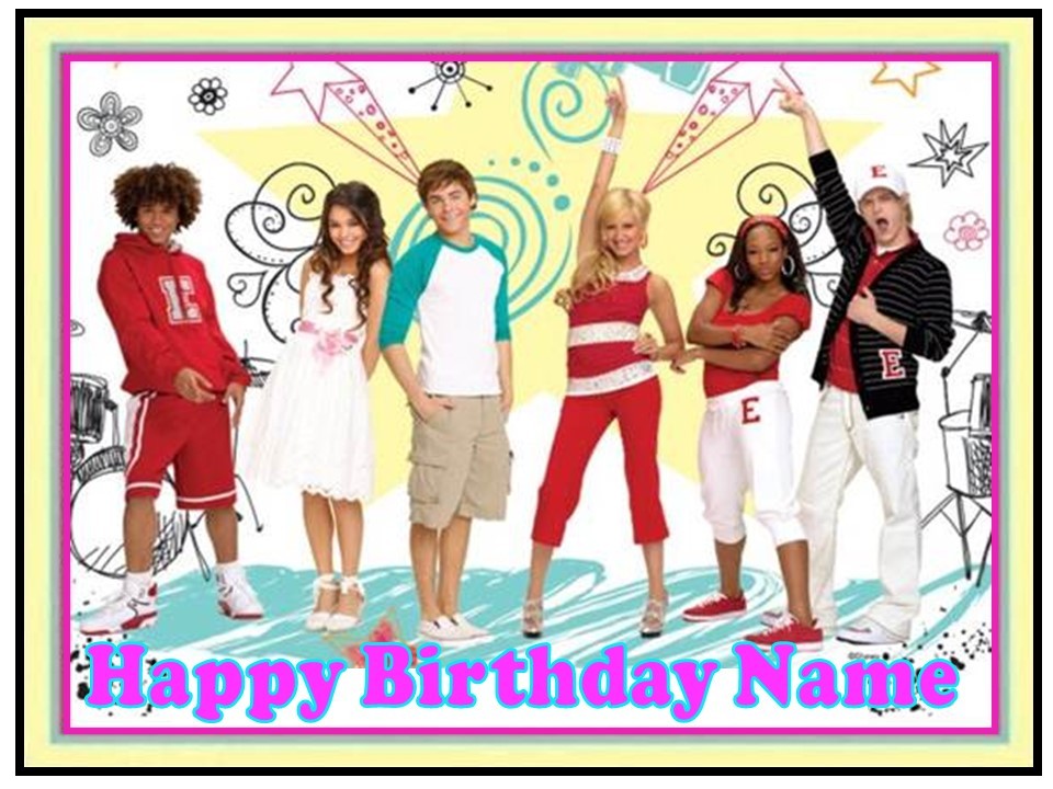 High School Musical Birthday Card HSM 3 Sydney Photocall High School