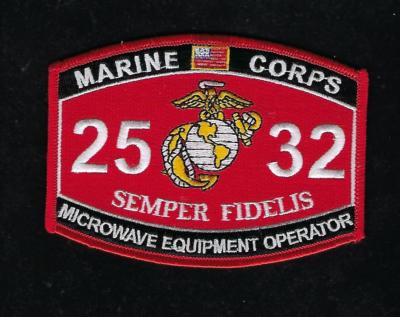 MOS 2532 MICROWAVE EQUIPMENT OPERATOR SHF COMM US MARINES PIN UP MOS ...