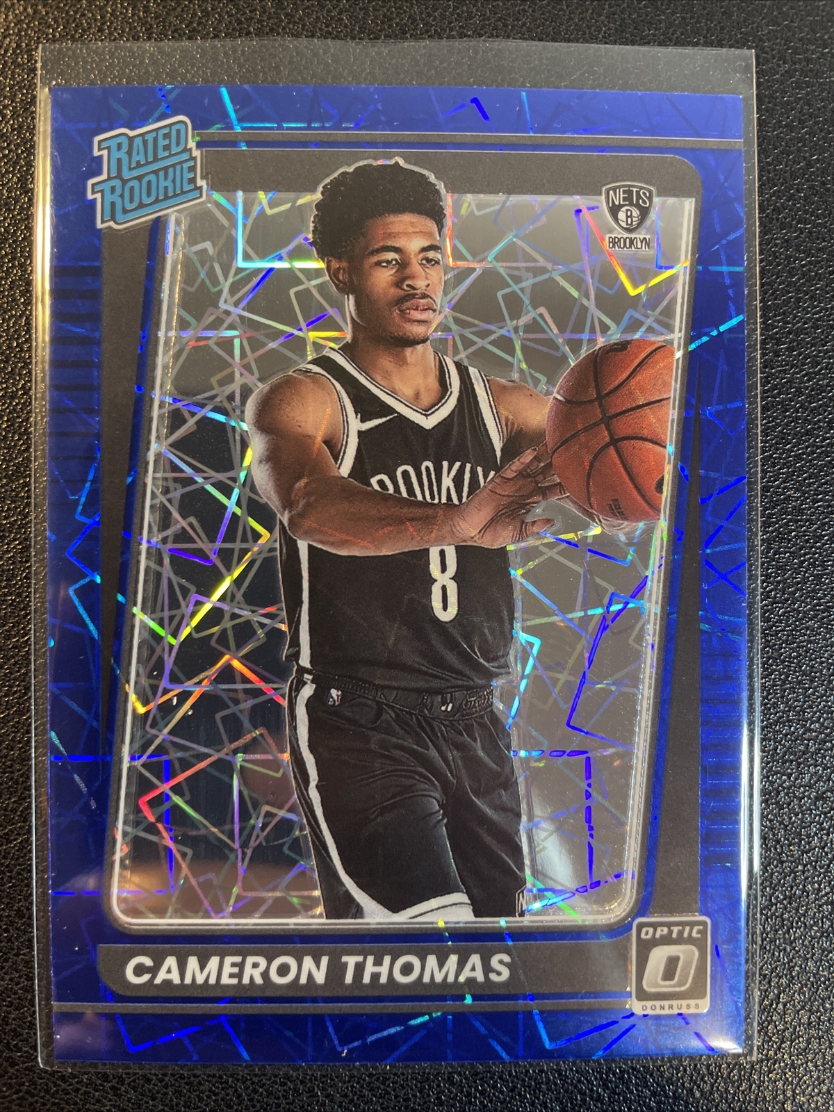 Cameron Thomas 2021-22 Optic BLUE VELOCITY PRIZM Rookie Card #153 RC ...