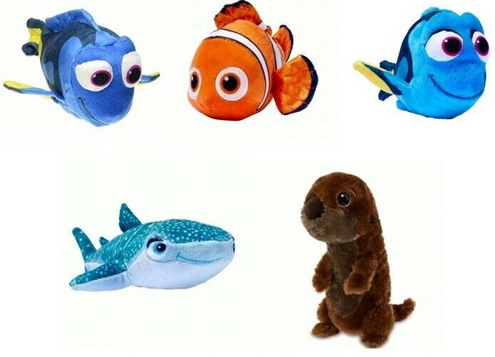 Disney Pixar Finding Dory Plush - Sea Otter, Bailey, Hank, Nemo, Dory ...