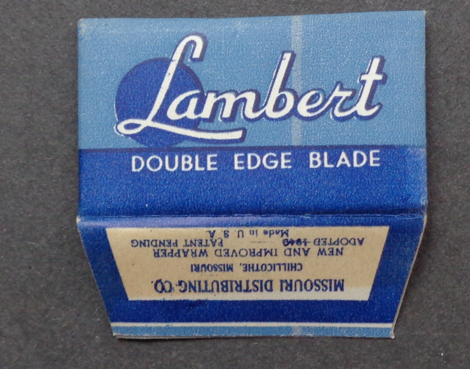 Vintage Razor Blade LAMBERT- One Wrapped Blade | eBay