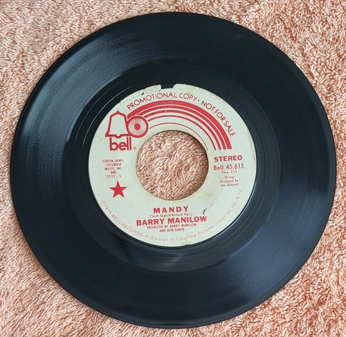 Barry Manilow...."Mandy" 45 RPM 7" Vinyl Record (Promo Copy) | eBay