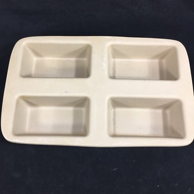 Pampered Chef Mini Loaf Pan Family Heritage Stoneware Collection 4 in 1 ...