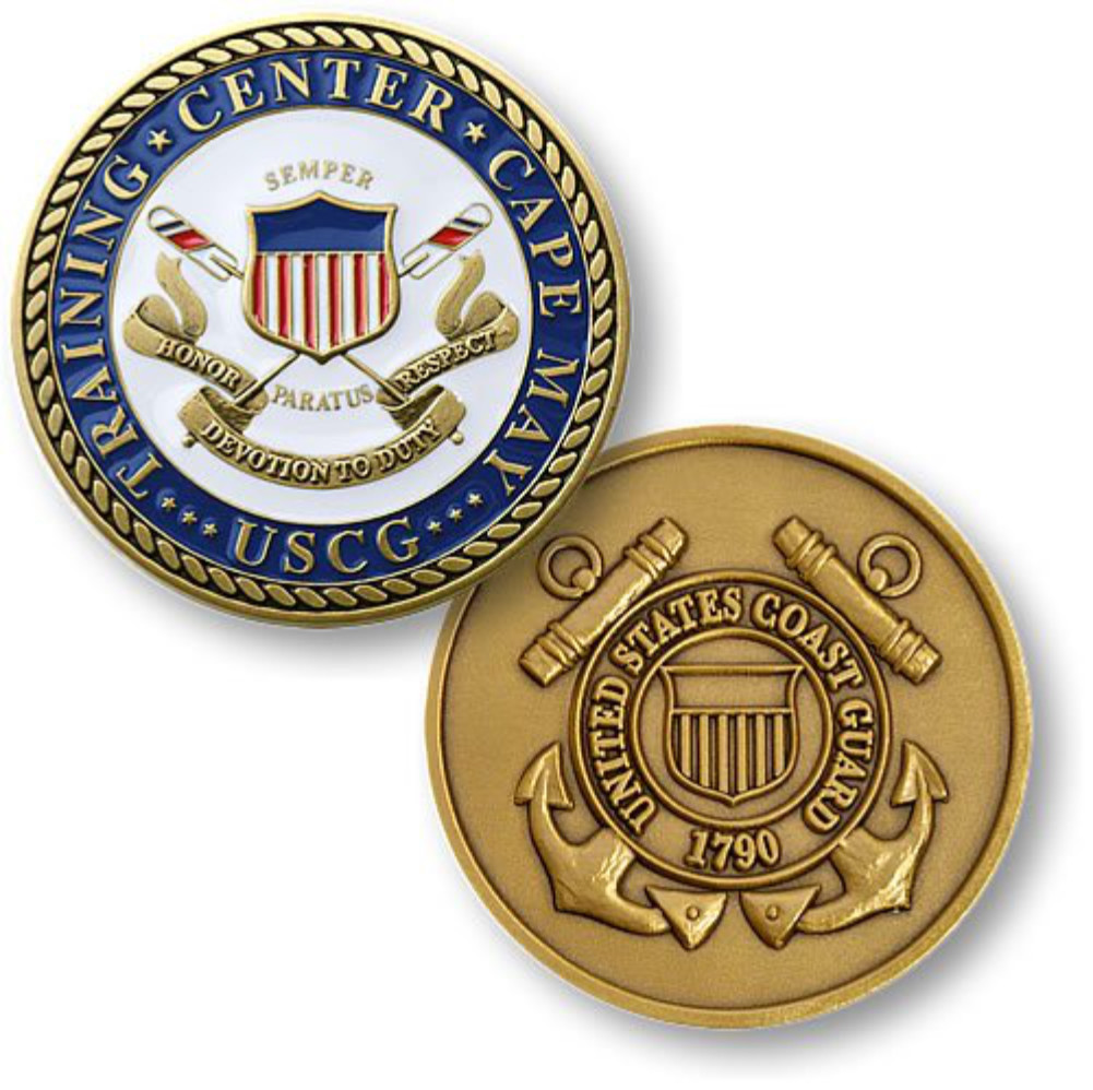 NEW U.S. Coast Guard Training Center Cape May, NJ Challenge Coin. | eBay