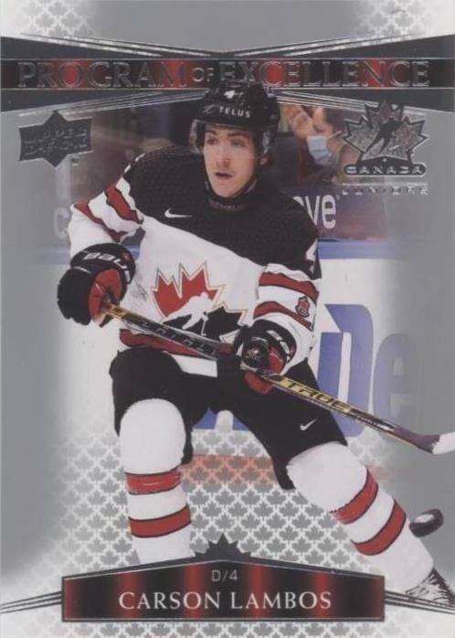 2022 Upper Deck Team Canada Juniors - Program of Excellence Carson ...