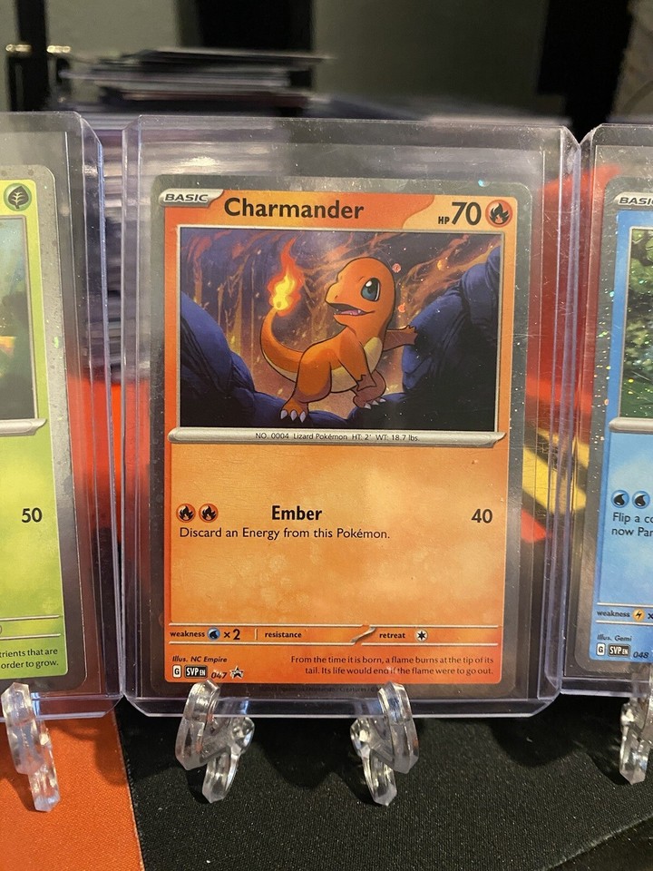 Pokémon 151 Black Star Promo Bulbasaur Squirtle Charmander SVP EN 046 ...