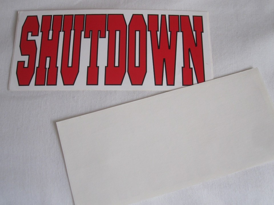 SHUTDOWN New York Hardcore (NYHC) Band Bumper Sticker | eBay