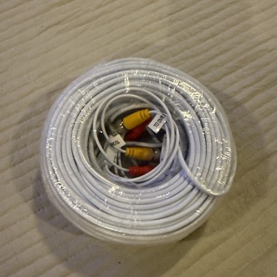 1 Roll 100ft PREMADE SIAMESE CABLE FOR CCTV CAMERA | eBay
