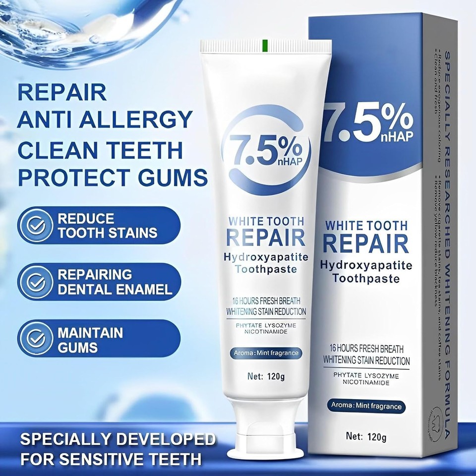 4pcs Hydroxyapatite Toothpaste UK,Hydroxyapatite Toothpaste 7.5 for ...