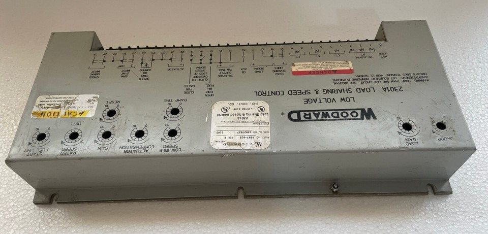 Woodward 2301a / 2301A Low Voltage Load Sharing AND Speed Control 9907 ...