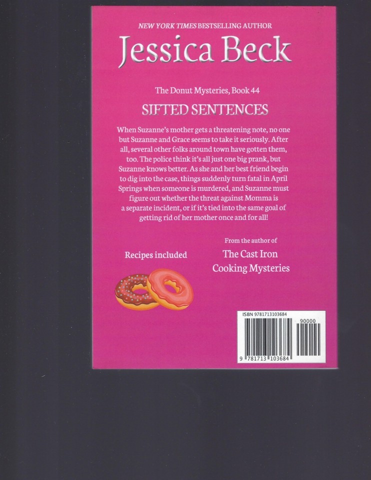 * Jessica Beck, Sifted Sentences, The Donut Mysteries, Book 44 ...