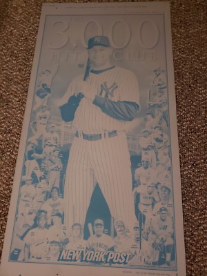 New york Yankees memorabilia Derek Jeter printing plates from the New ...