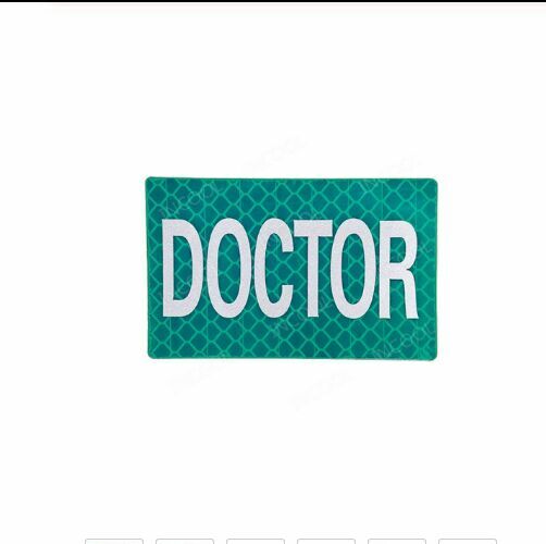 Reflective First Aid DOCTOR NURSE Med Patch IR Emergency Rescue ...