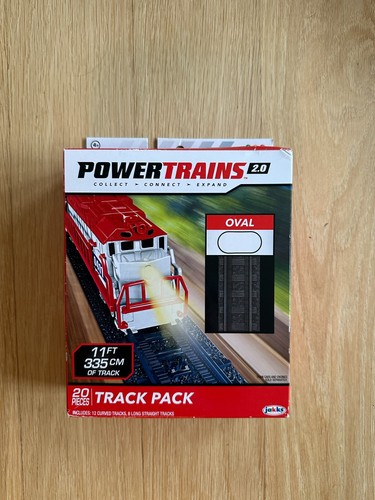 NEW Power Trains 2.0 11 ft Oval 20 Piece Track Pack Expansion Jakks | eBay