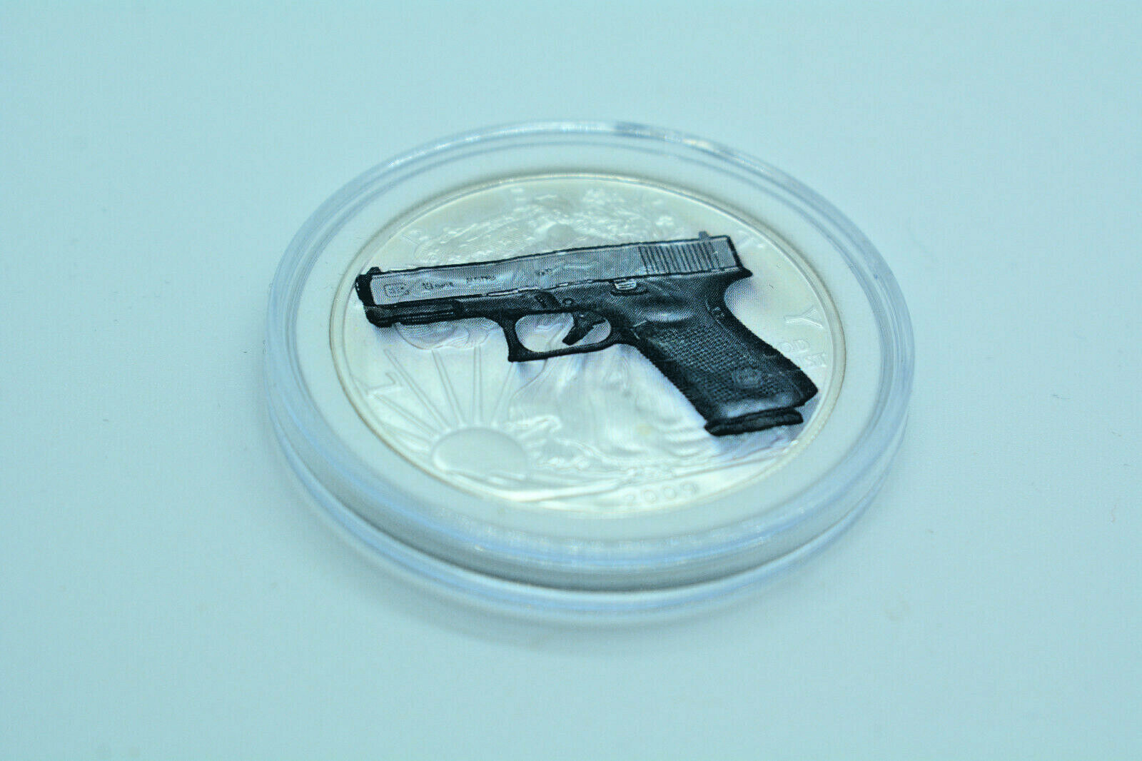 Glock American Silver Eagle Gun 1oz. Limited Edition .999 Silver Dollar ...