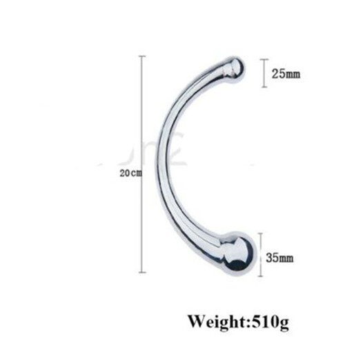 NEW 510g Stainless Steel Double Ended Bead Plug Wand Metal Stimulate ...