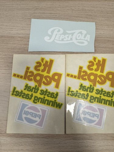 3 Vintage Pepsi Stickers | eBay