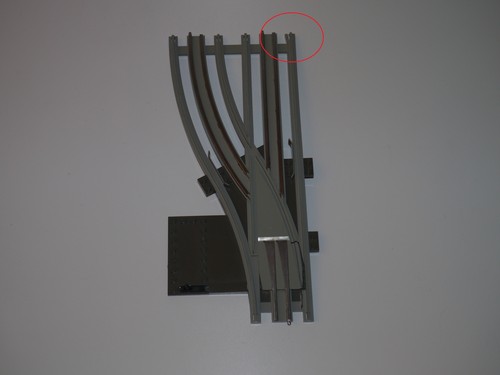 Lego® 12V TRAIN Railway 7852 7859 Switch Points GREY LEFT !! CRACK ...