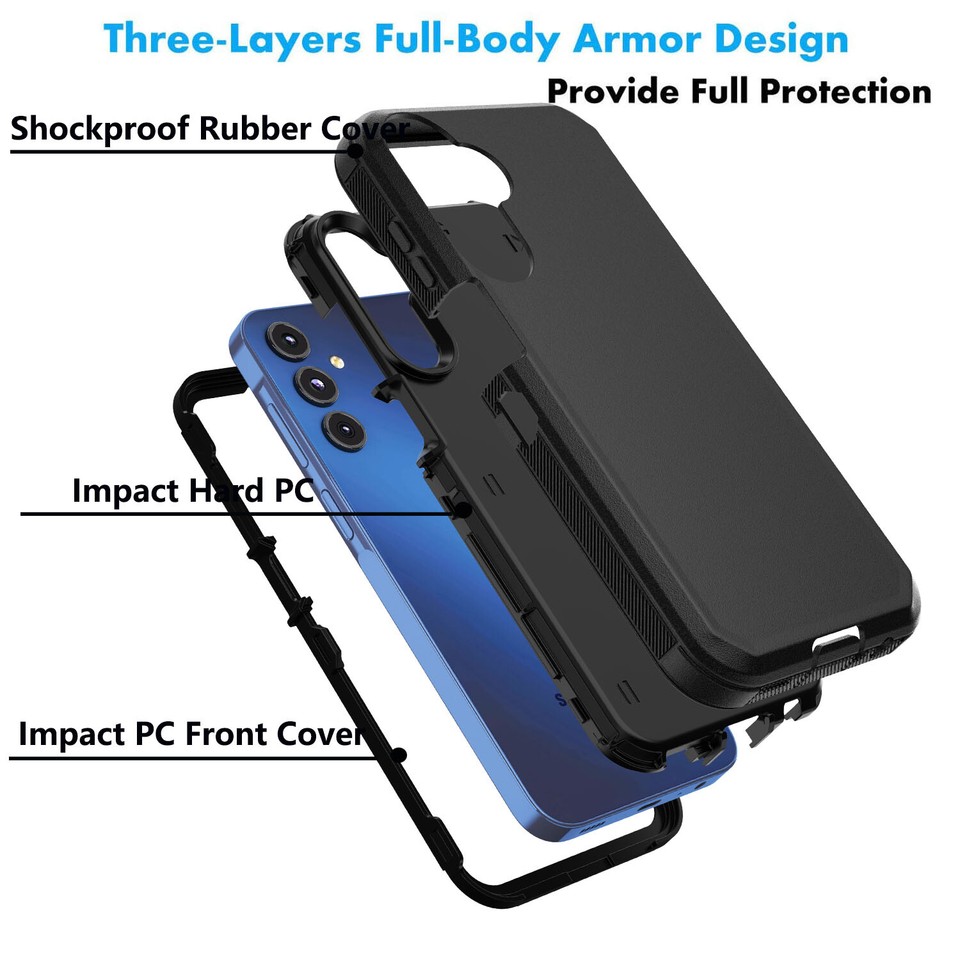 For Samsung Galaxy A15 5G Phone Case Fits Otterbox Defender + Screen ...