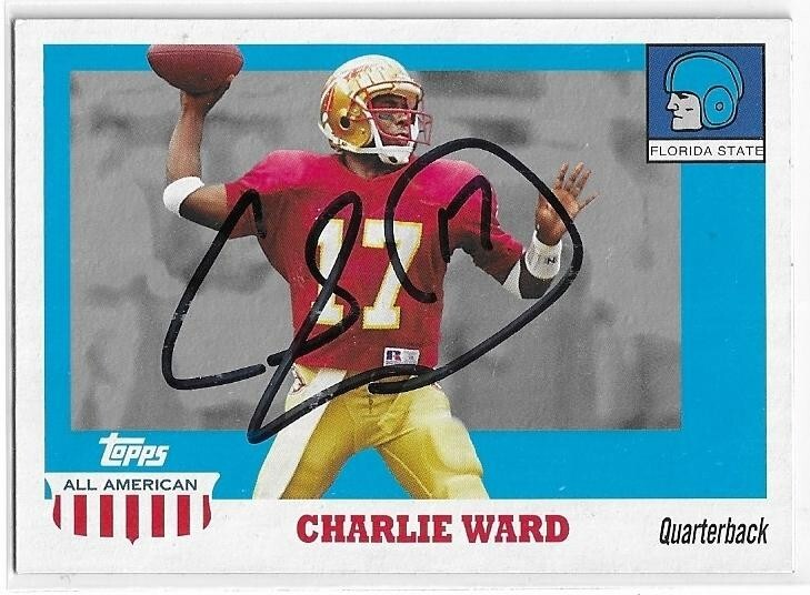 CHARLIE WARD Autographed Signed 2005 Topps AA card FSU Florida State ...