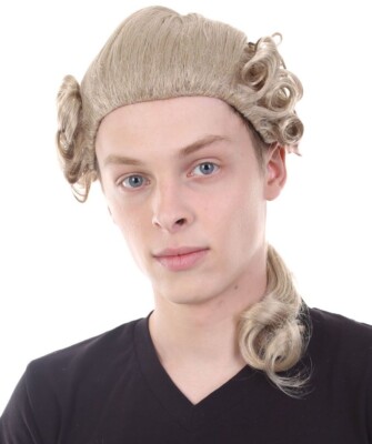 HPO Adult Men's 18th Century Peruke Periwig Noble Judge Wig HM-235 | eBay