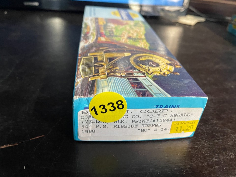 Vintage Athearn HO Scale54 PS RIBSIDE HOPPER TRAIN CAR 1338 | eBay