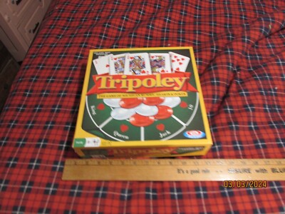 Ideal Tripoley Deluxe Board Game Complete Deluxe Mat Version ...