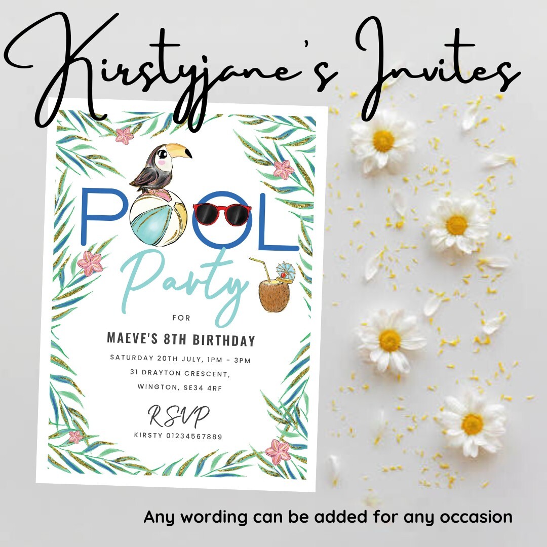 Pool Party Invitation Sayings
