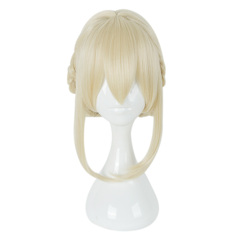 Anime Violet Evergarden Auto Memory Doll Cosplay Wig Light Golden Braid ...