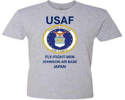 JOHNSON AIR BASE* JAPAN*SHIRT W/EMBLEM*USAF OFFICIALLY LICENSED | eBay